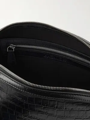 A.emery Halloran Croc-effect Leather Clutch