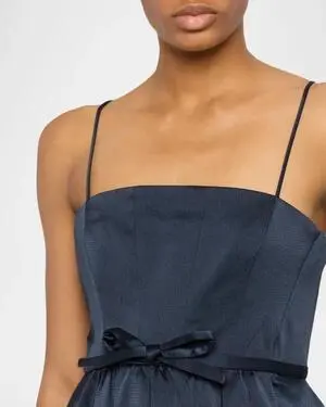 Cinq À Sept Soline Satin Bow Dress