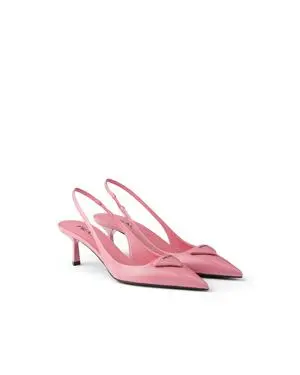 Prada Patent Leather Slingback Pumps - Pink