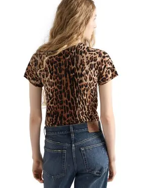 Prada Short-sleeved Printed Cashmere Sweater