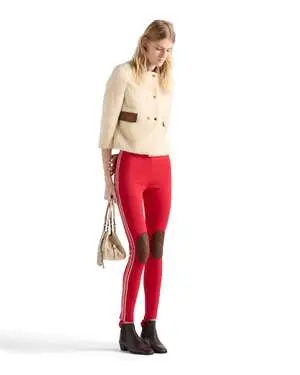 Prada Fleece Leggings - Red