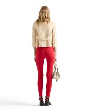 Prada Fleece Leggings - Red