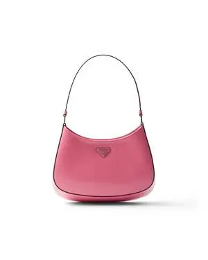 Prada Cleo Brushed Leather Shoulder Bag - Pink