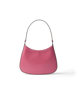 Prada Cleo Brushed Leather Shoulder Bag - Pink