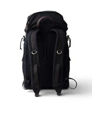Prada Speedrock Re-nylon And Leather Backpack - Blue
