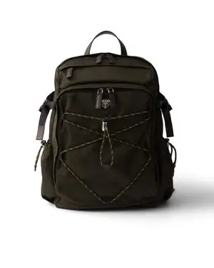 Prada Re-nylon And Leather Backpack - Green
