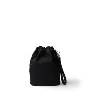 Prada Speedrock Re-nylon And Leather Pouch - Black
