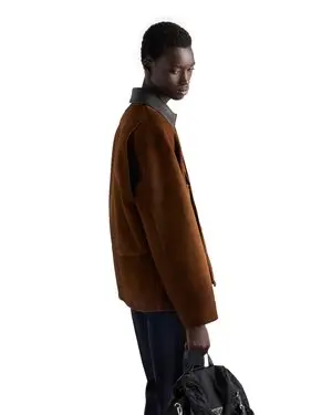 Prada Suede Caban Jacket