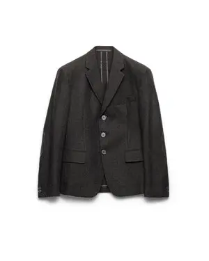 Prada Single-breasted Wool Jacket - Brown