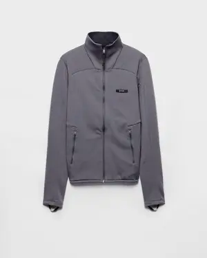 Prada Technical Fabric Blouson Jacket - Hematite