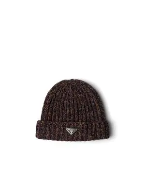 Prada Wool And Cashmere Beanie - Blue