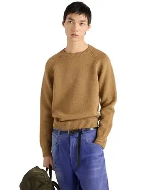 Prada Wool Crew-neck Sweater - Brown