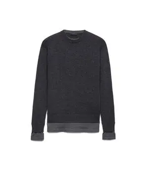 Prada Crew-neck Cashmere Sweater - Grey