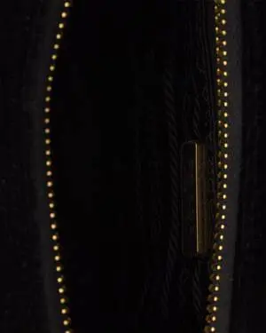 Prada Re-edition 2005 Velvet And Saffiano Mini Bag - Black