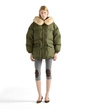 Prada Re-nylon Down Jacket - Green
