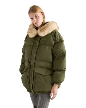 Prada Re-nylon Down Jacket - Green
