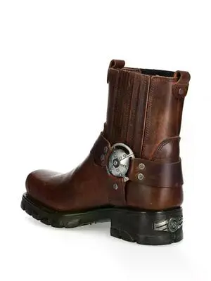 NEW ROCK 50mm Leather Strap Boots