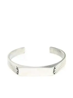 MAISON MARGIELA Textured Cuff Bracelet - Silver