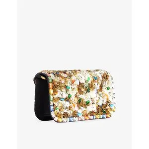 Valentino Garavani Loco Sequin Small Silk Shoulder Bag