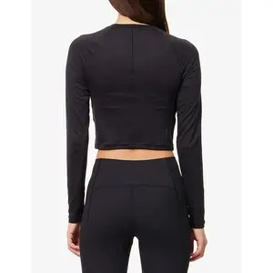 On Studio Cropped Stretch-jersey Top