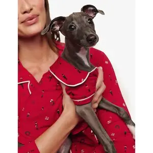 Eberjey Pet Modal-jersey Pyjamas - Nutcracker Holly Red/ivy