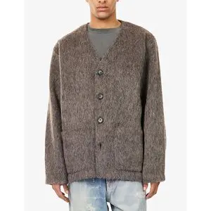 Our Legacy V-neck Wool-alpaca Blend Cardigan