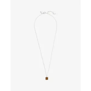 COMMONLINES Tiger Eye Sterling Necklace - Silver