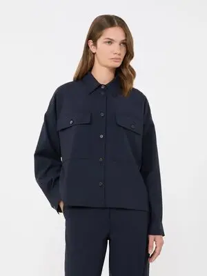 Max Mara Wool Cropped Shacket