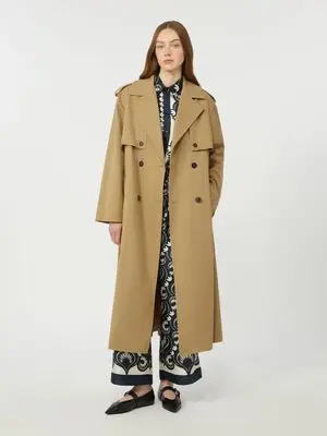 Max Mara Printed Wide Leg Trousers - Navy