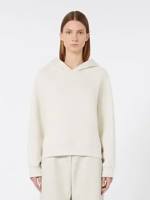 Max Mara Hooded Cotton Jersey Sweatshirt