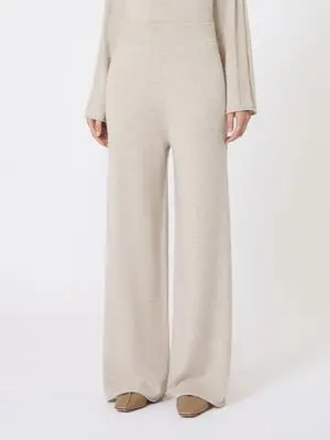 Max Mara Cashmere Knit Trousers - Beige