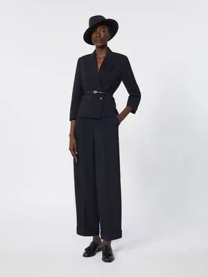 Max Mara High-waisted Wool Trousers