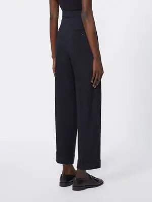 Max Mara High-waisted Wool Trousers
