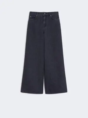 Max Mara Wide-leg Denim Jeans - Black