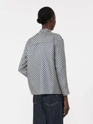 Max Mara Printed Silk Twill Shirt