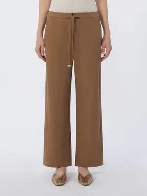 Max Mara Wool Gabardine Trousers - Camel