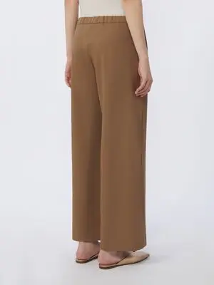 Max Mara Wool Gabardine Trousers - Camel