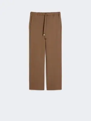 Max Mara Wool Gabardine Trousers - Camel