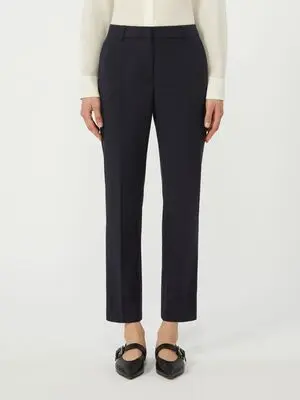 Max Mara Stretch Wool Cigarette Trousers