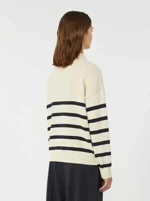 Max Mara Relaxed-fit Polo Sweater - Navy
