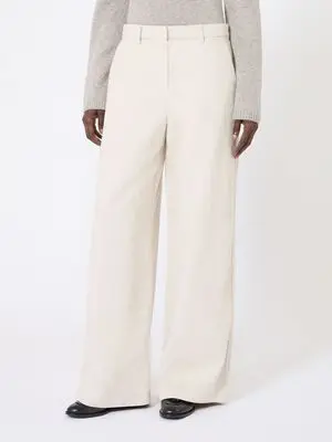 Max Mara Washed Cotton Bull Denim Cargo Trousers