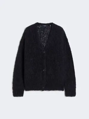 Max Mara Mohair Blend Cardigan - Black