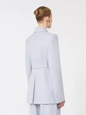 Max Mara Fitted Gabardine Shirt Jacket - Medium Grey