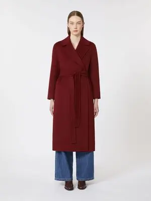 Max Mara Wool Robe Coat - Raspberry