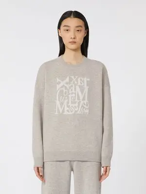 Max Mara Wool And Cashmere Crew-neck Sweater - Beige