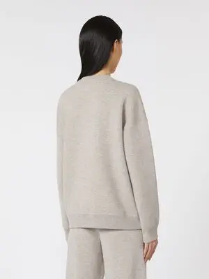 Max Mara Wool And Cashmere Crew-neck Sweater - Beige