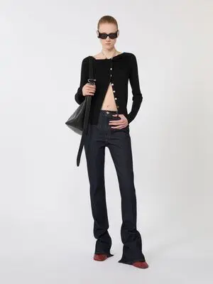 Max Mara Wool Cardigan With Chain