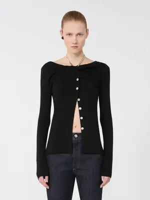 Max Mara Wool Cardigan With Chain