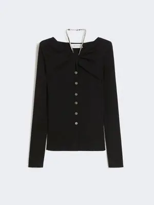 Max Mara Wool Cardigan With Chain