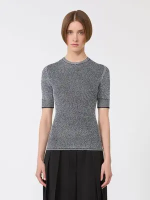 Max Mara Viscose Knit Mesh Jumper